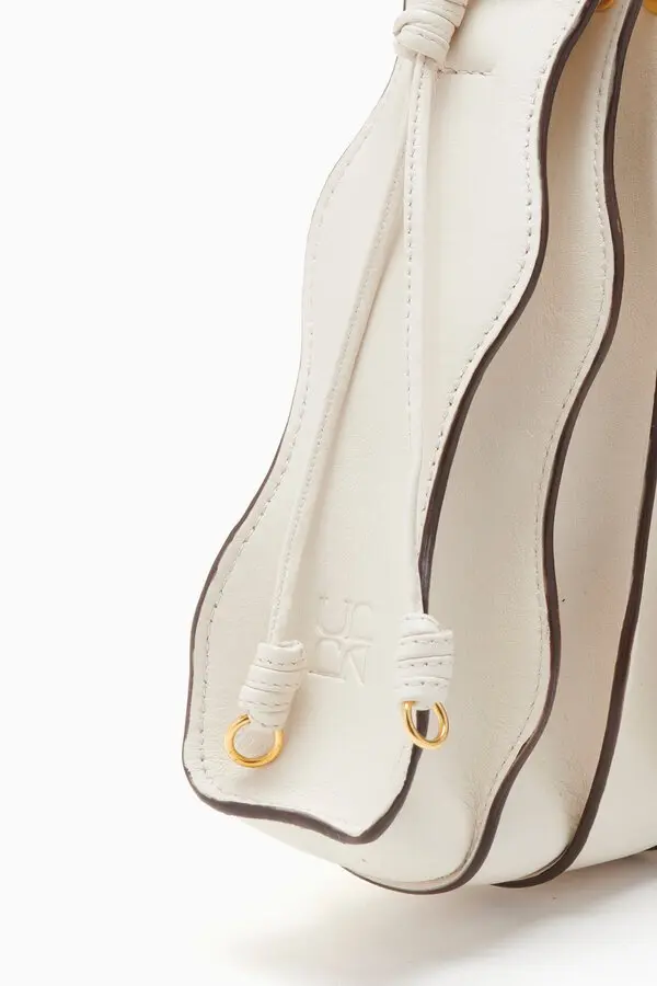 Ulla Johnson Adria Pleated Wave Crossbody Handbag