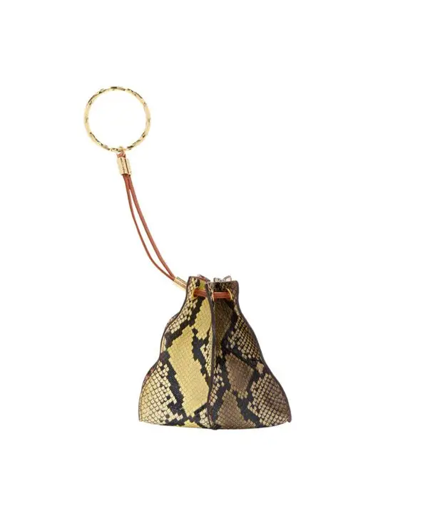 Ulla Johnson Adria Mini Python Embossed Leather Pochette