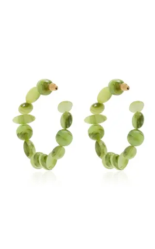 Cult Gaia Akira Beaded Hoop Earrings