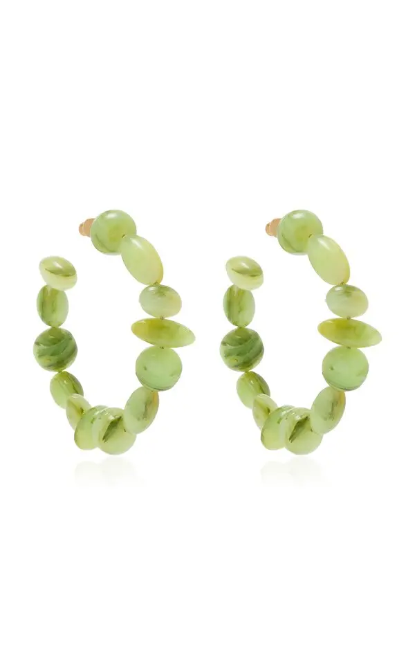 Cult Gaia Akira Beaded Hoop Earrings