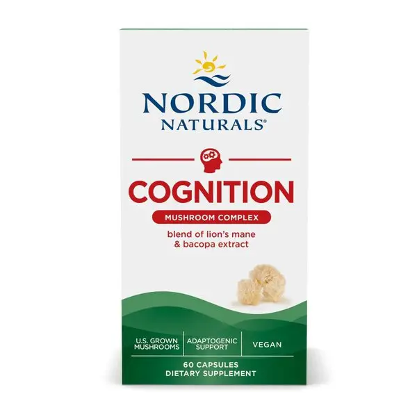 NORDIC NATURALS Cognition Mushroom Complex 60 Capsules - One-color