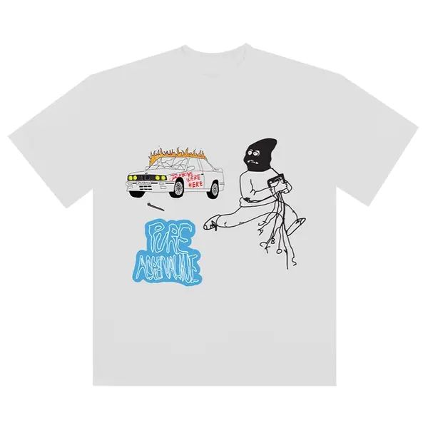 TRAVIS SCOTT Mask On T-shirt - White