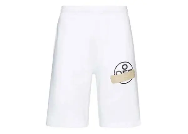 Off-White Off Tape Arrows Sweatshorts - White/beige