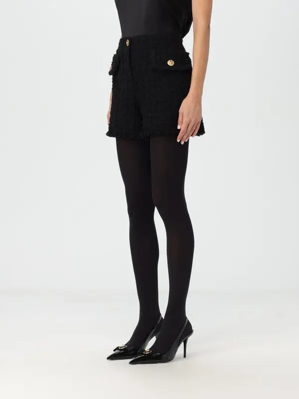 Versace Textured Shorts - Black