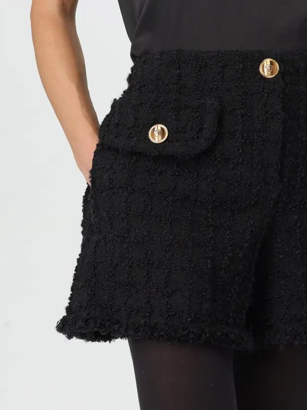 Versace Textured Shorts - Black