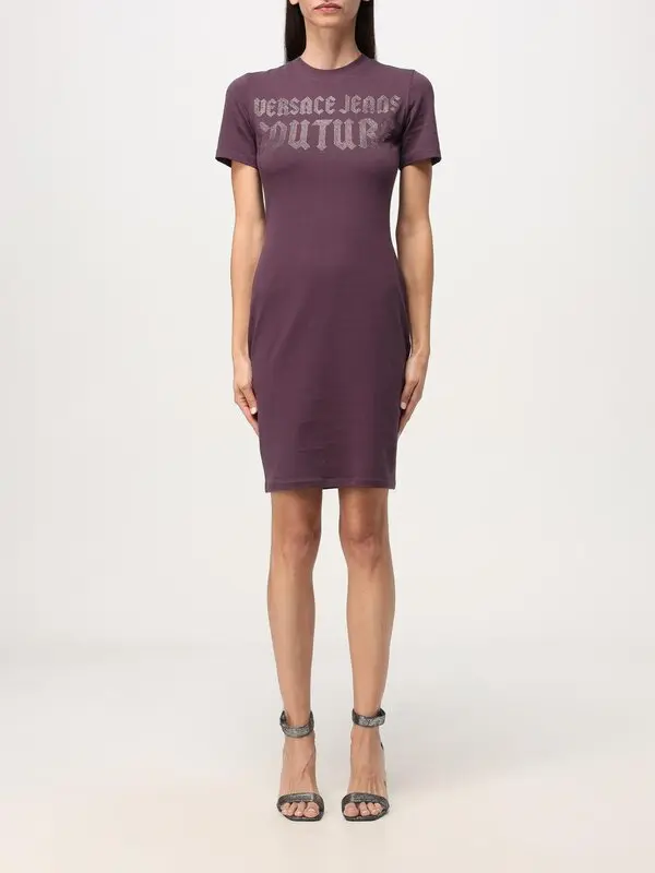 Versace Embellished T-shirt Dress
