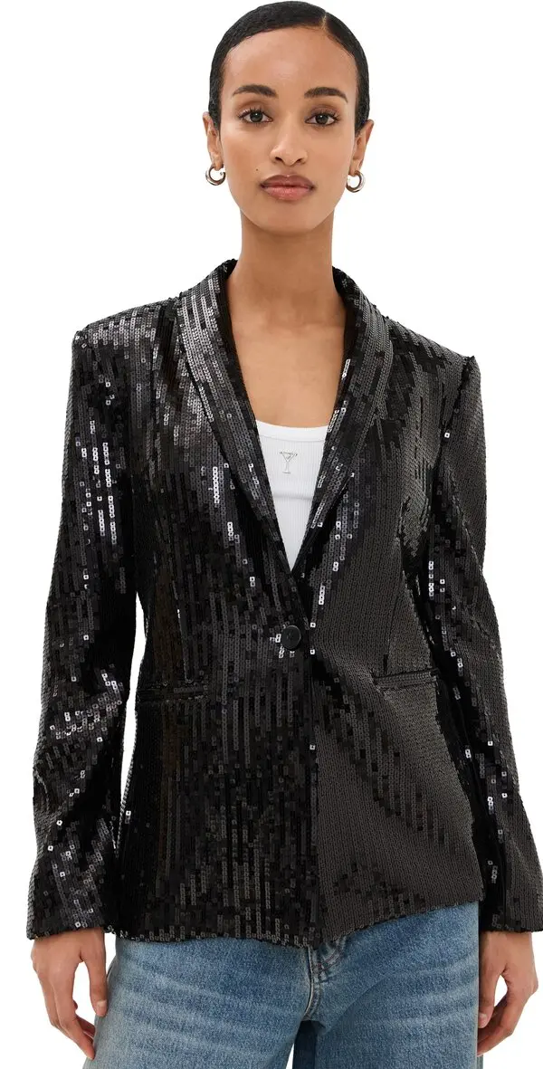Susana Monaco Square Sequin Blazer