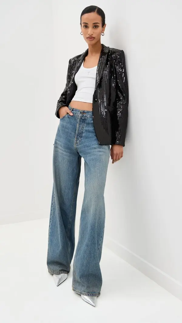 Susana Monaco Square Sequin Blazer