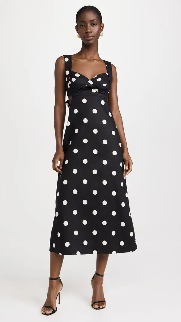 leedra button front midi dress Square Neck Button Up Denim A line Midi Dress - White