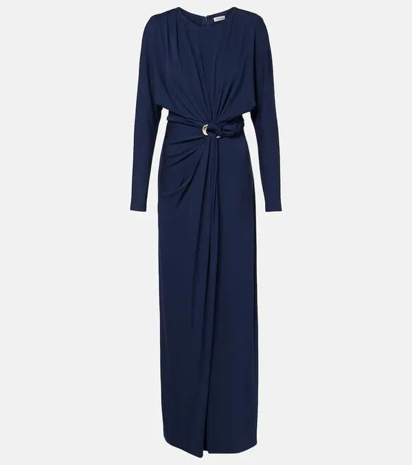 Simkhai Maisie Gathered Maxi Dress - Blue