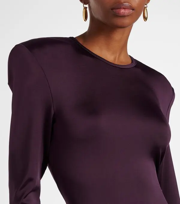 Victoria Beckham Open-back Gown - Purple