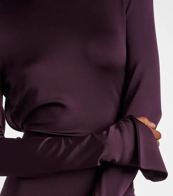 Victoria Beckham Open-back Gown - Purple