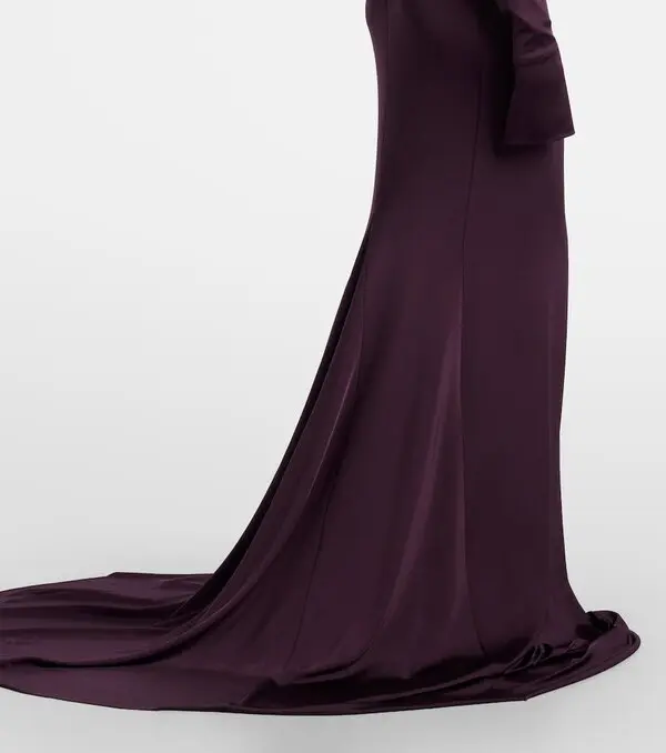 Victoria Beckham Open-back Gown - Purple