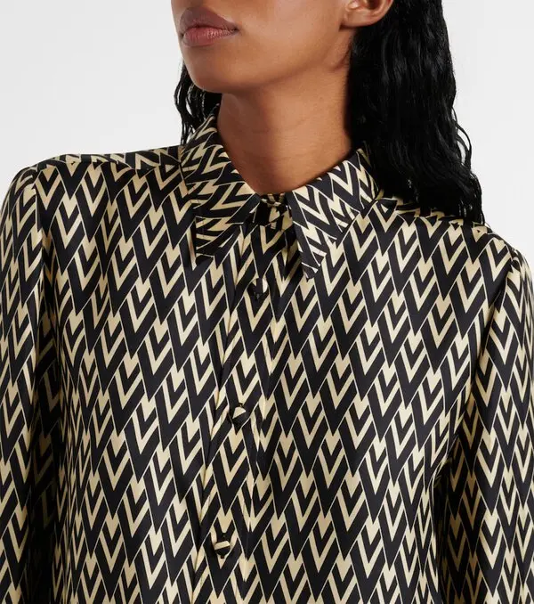 Valentino Garavani Toute La V Silk Twill Shirt