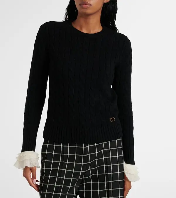 Valentino Garavani Cashmere Sweater - Black