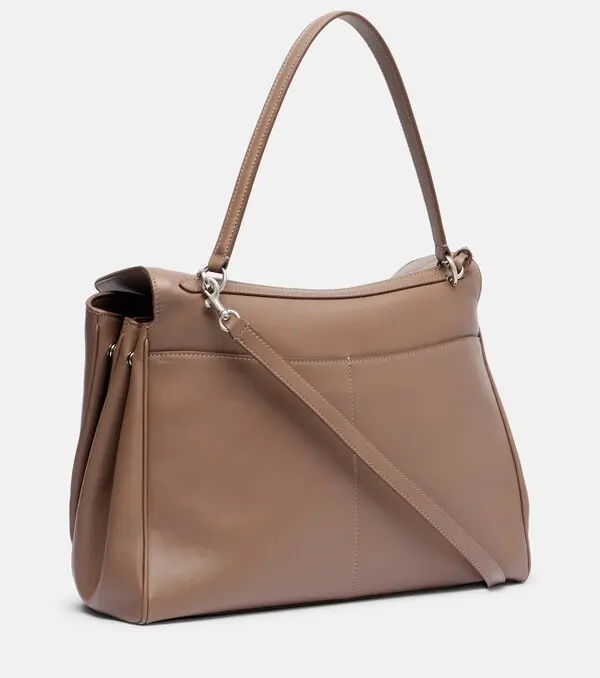 Balenciaga Rodeo Medium Leather Tote Bag - Brown