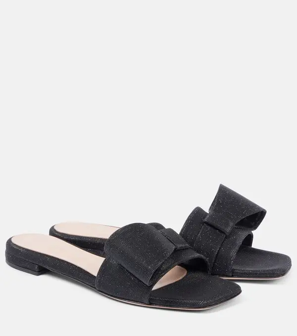 GIANVITO ROSSI Bow Slides