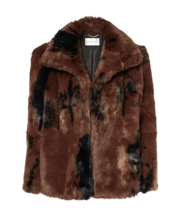 Victoria Beckham Faux Fur Jacket