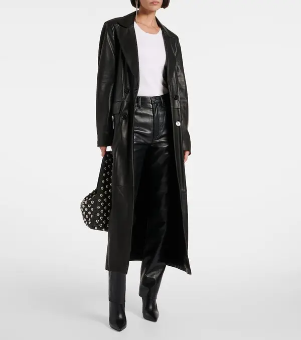 AGOLDE 90's Pinch Waist High-rise Straight Pants - Black