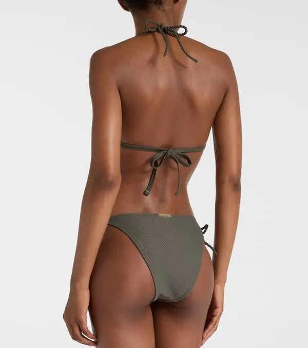 Heidi Klein Core Triangle Bikini Top - Green