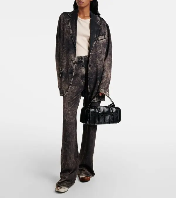 Acne Studios Bow-detail Leather Tote Bag