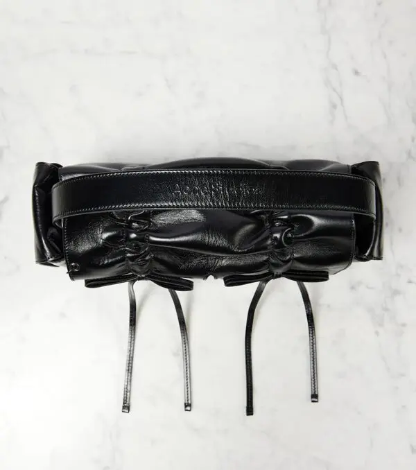 Acne Studios Bow-detail Leather Tote Bag