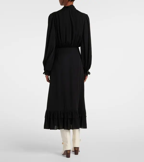 Valentino Garavani Silk Georgette Midi Dress