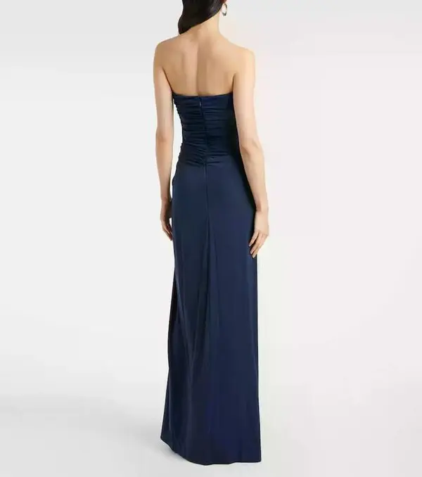 Simkhai Emma Draped Corset Gown - Blue
