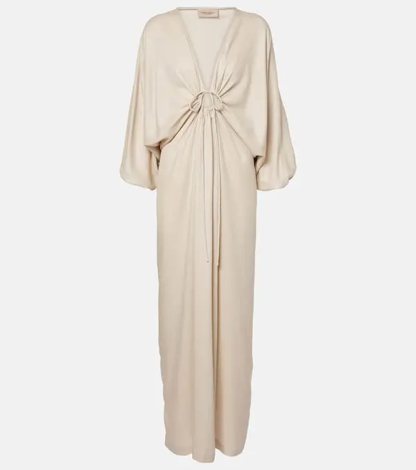 ADRIANA DEGREAS Cutout Kaftan - Beige