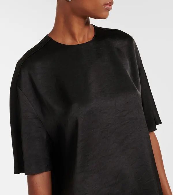 Vince Satin T-shirt - Black
