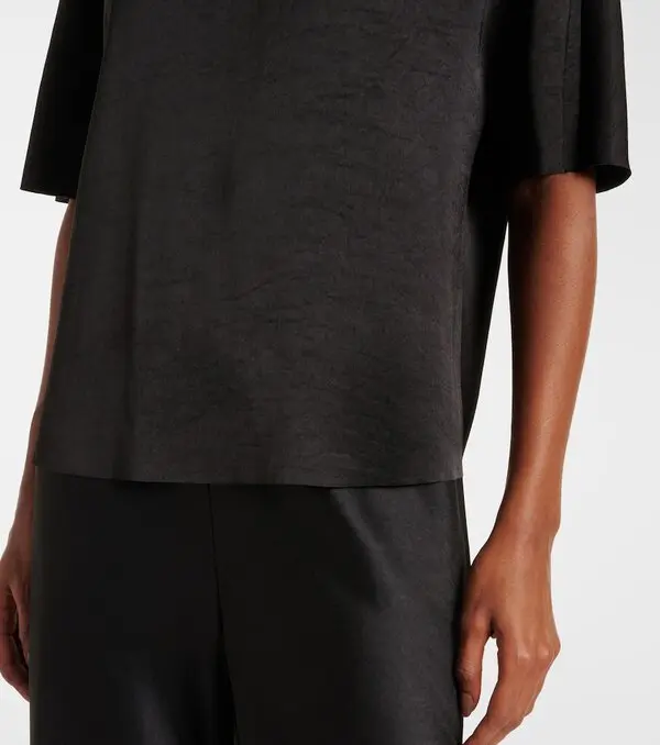 Vince Satin T-shirt - Black