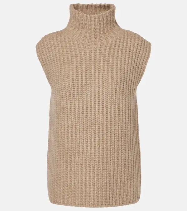 THE ROW Ilena Cashmere And Silk Top - Beige