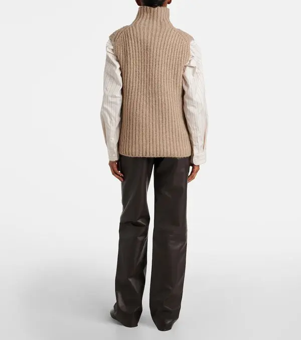 THE ROW Ilena Cashmere And Silk Top - Beige