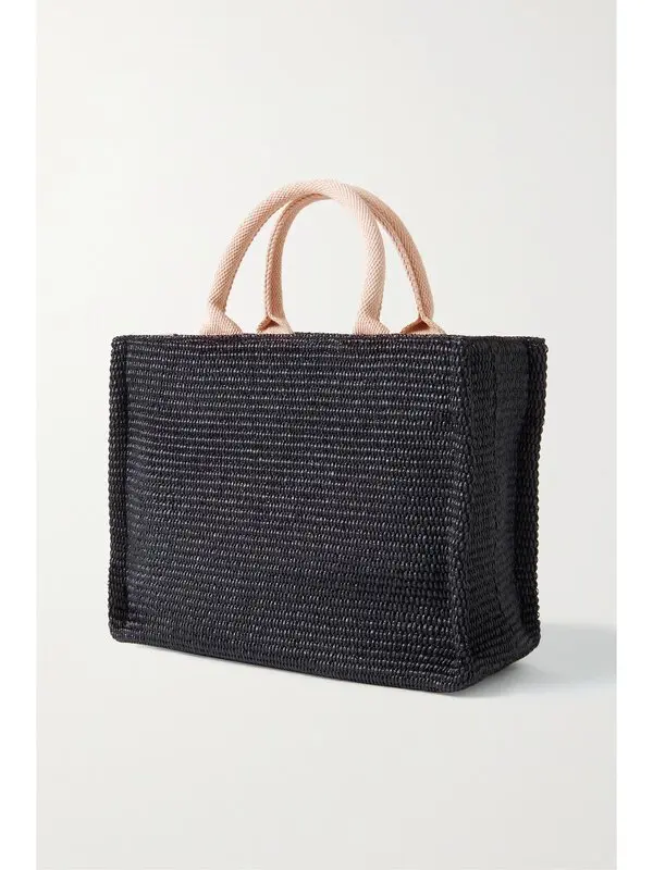 Marni Embroidered Raffia Tote