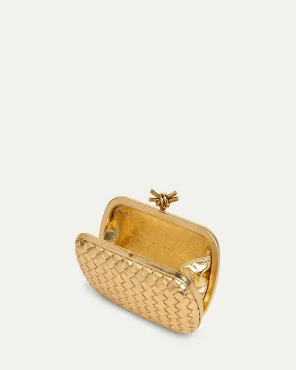 Bottega Veneta Knot Padded Clutch - Gold Muse