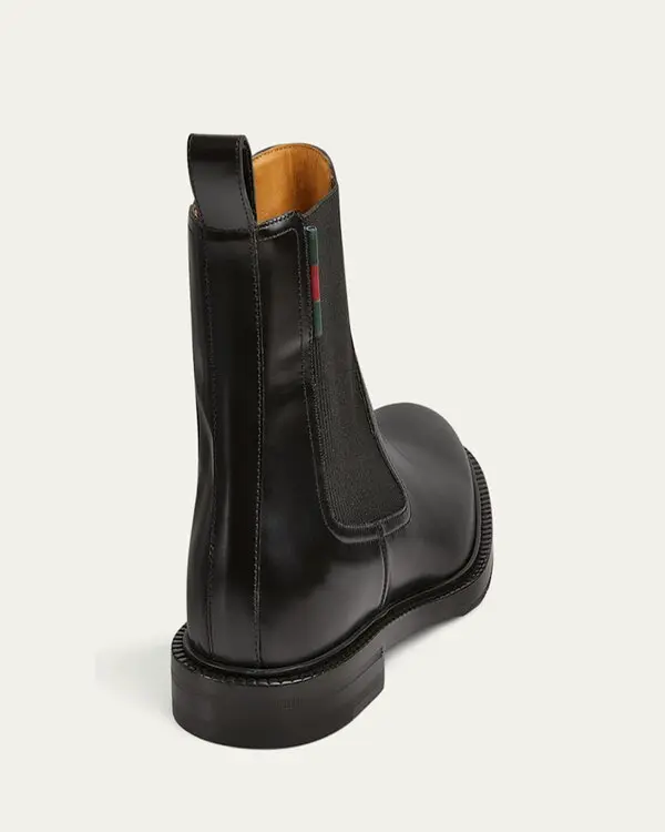 Gucci William Leather Chelsea Boots