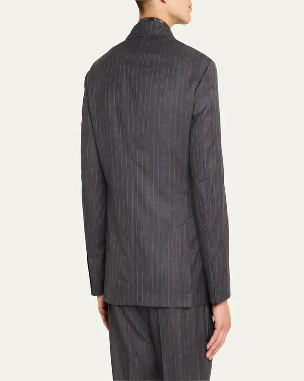 Brunello Cucinelli 150s Wool Pinstripe Suit