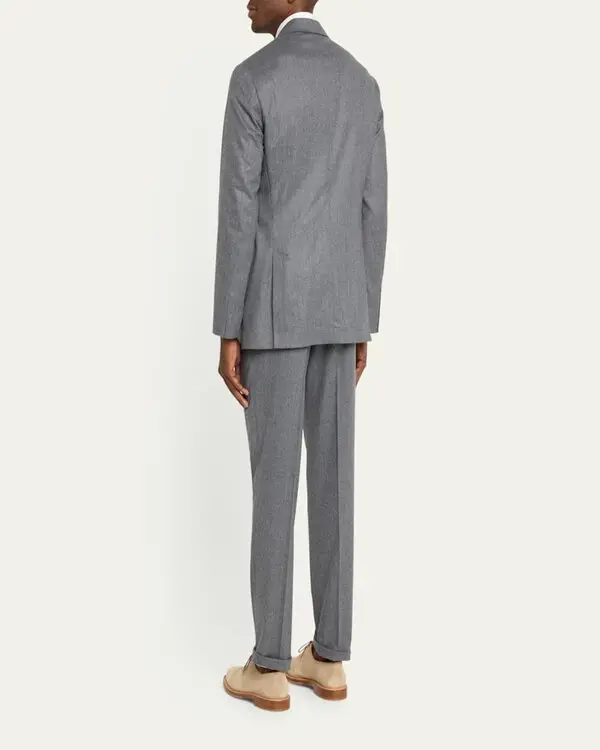 Brunello Cucinelli Solid Wool Suit