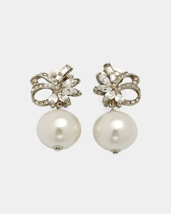 BEN-AMUN Crystal Cluster Clip-on Earrings