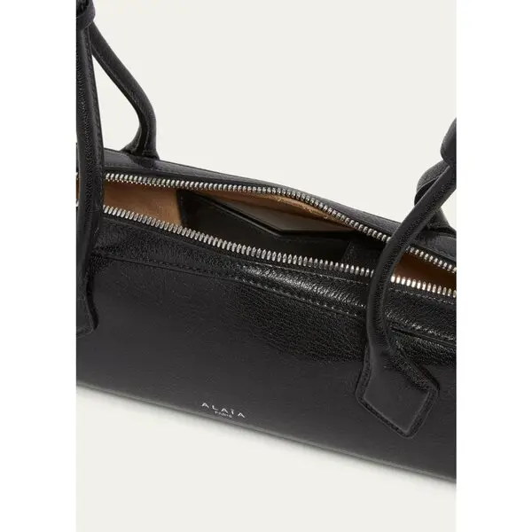 Alaïa Le Teckel Small Lizard Shoulder Bag - Brun Fume
