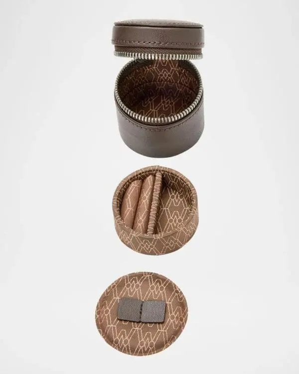Wolf Earth 5-piece Watch Box With Storage - Coffee
