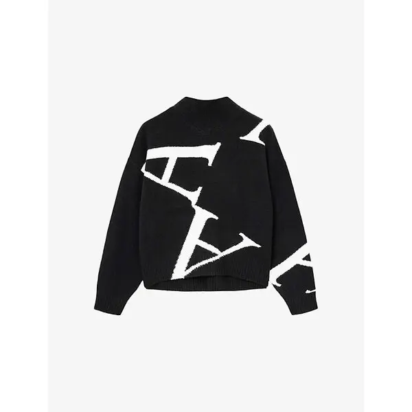 ALLSAINTS A Star High-neck Jumper - Black/white