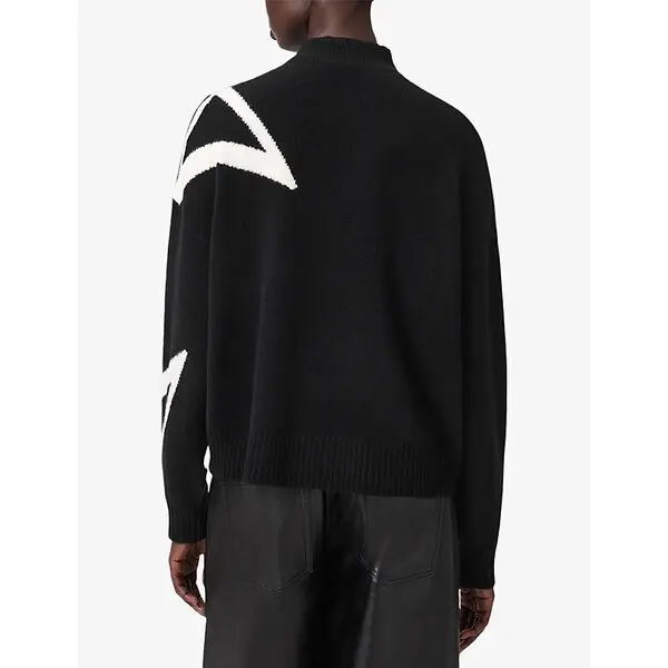ALLSAINTS A Star High-neck Jumper - Black/white