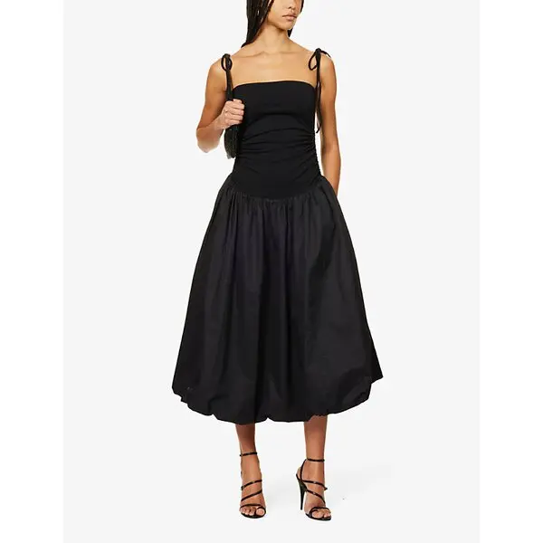 AMY LYNN Alexa Spaghetti-strap Maxi Dress - Black