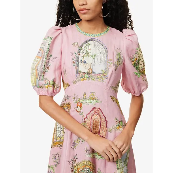 Almais Monte Linen Midi Dress