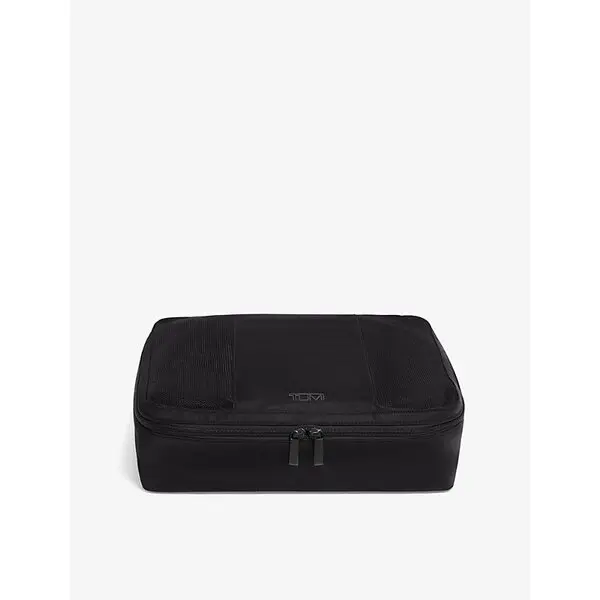 Tumi Medium Logo-embroidered Woven Packing Cube - Black