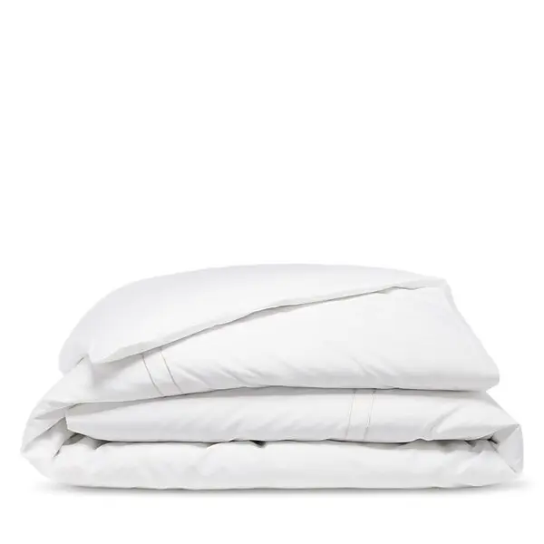 AMALIA HOME COLLECTION Dalila Sateen Duvet Cover, Queen Exclusive - White/silver