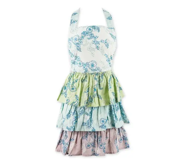 DESIGN IMPORTS Sweet Floral Ruffle Apron - One-color