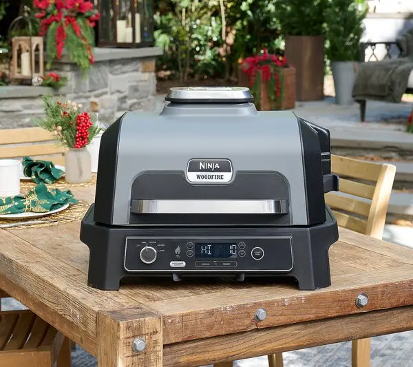 NINJA Woodfire Pro Xl Outdoor Electric Smoker & Airfry Grill - One-color