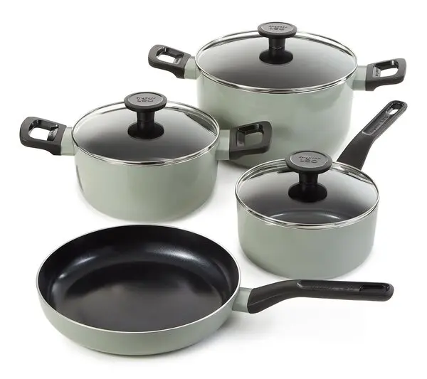 BERGHOFF Leo Glints 7pc Ceramic Nonstick Cookwa Re Set - One-color